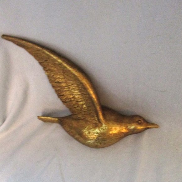 Accents | Vintage 95 Carved Cast Plaster Bird Flight Wing Up Display ...